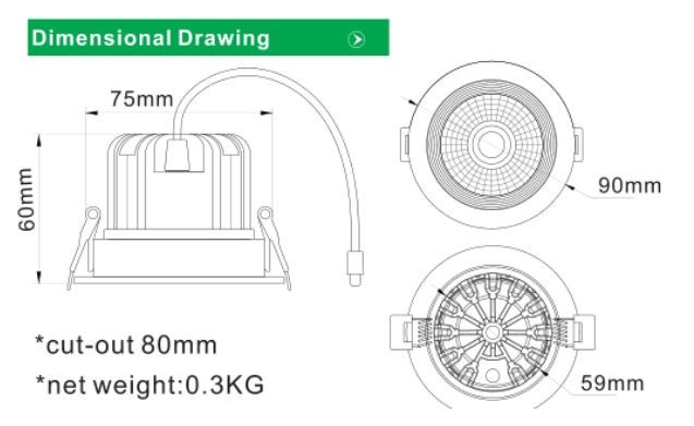 10W led ceiling downlight with 850lm, SAA downlight,CE downlight, led ...